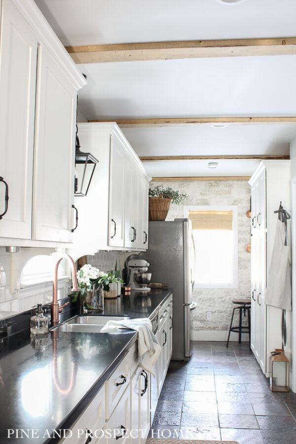 Easy DIY Faux Wood Ceiling Beams: Step By Step Guide - Pine and ...