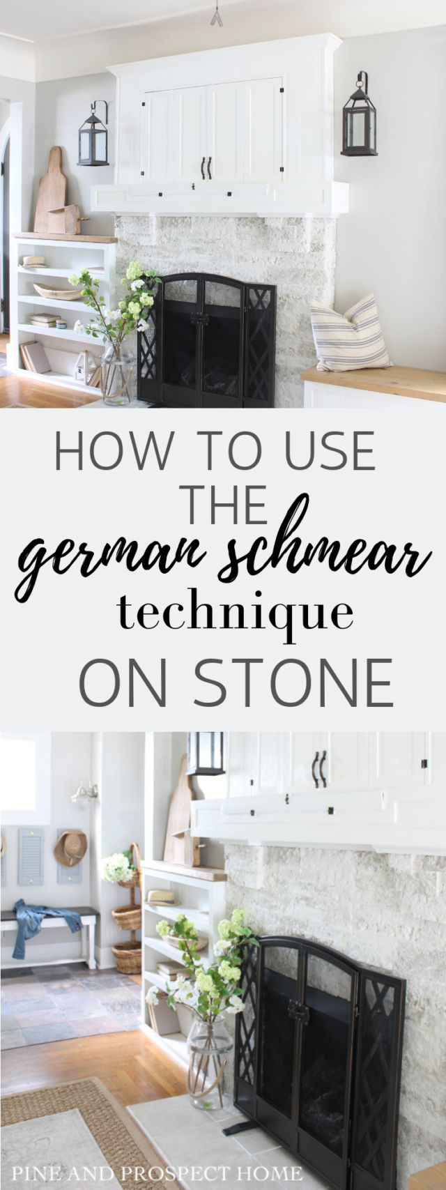 How to use the German Schmear Technique on Stone - Pine and Prospect Home