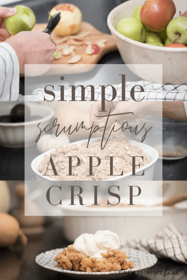 Simple & Scrumptious Apple Crisp - Pine and Prospect Home