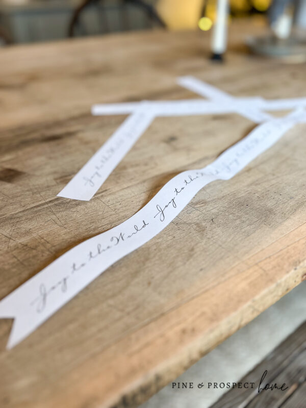 Free Christmas Tree Banner Printable! - Pine and Prospect Home