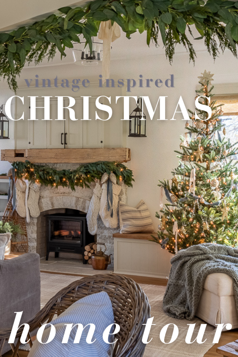 Vintage Inspired Christmas Home Tour - Pine and Prospect Home